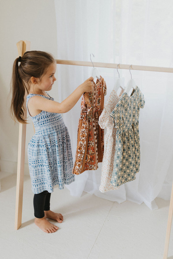 Mini Wooden Clothing Rack for Dress Up Clothes - ShopMyLittleSongbird