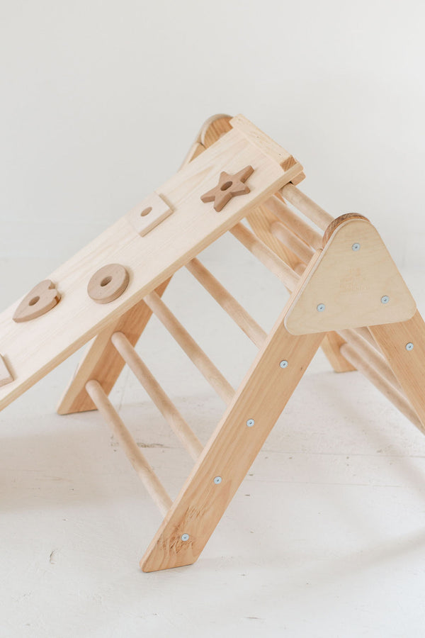 wooden climbing triangle, climbing triangle, toddler climbing toy ...